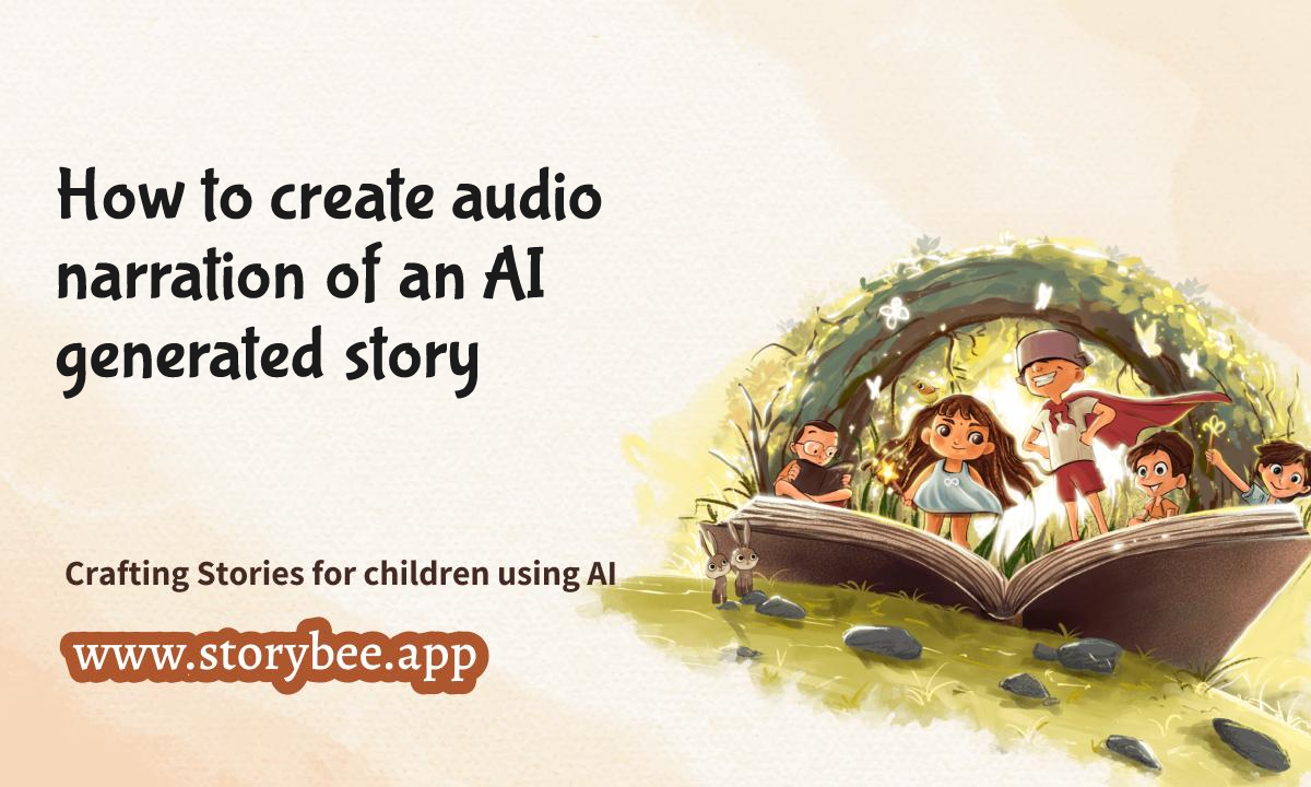 How to create audio narration of an AI generated story - StoryBee